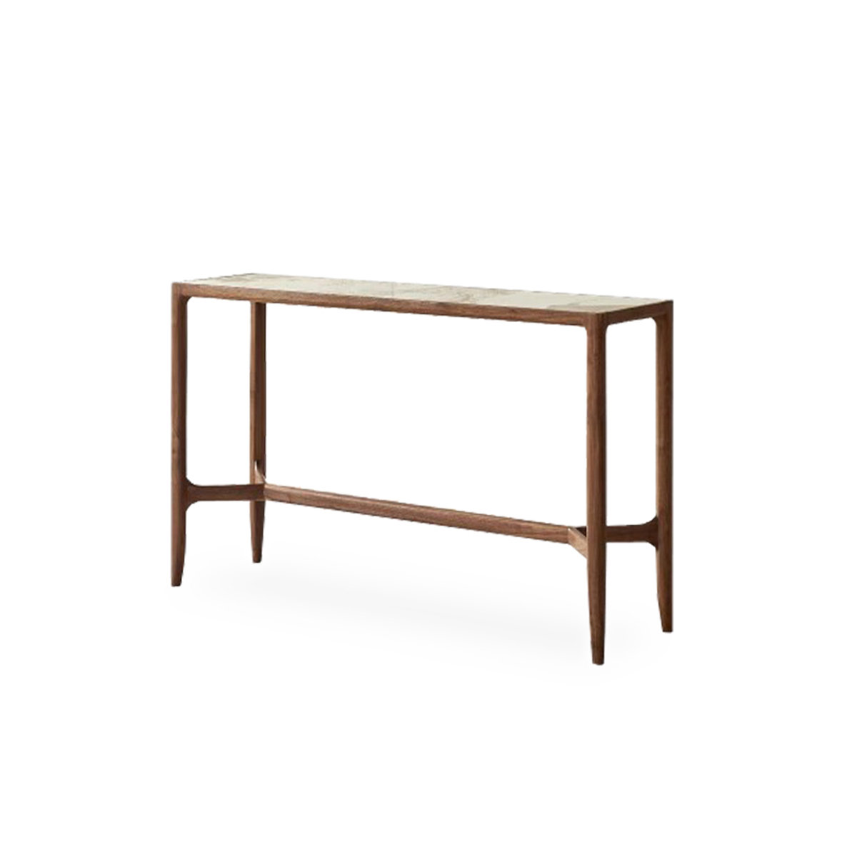 Rite Treasure 62.99" Brown Rectangular Solid Wood;Sintered Stone Console Table | Wayfair